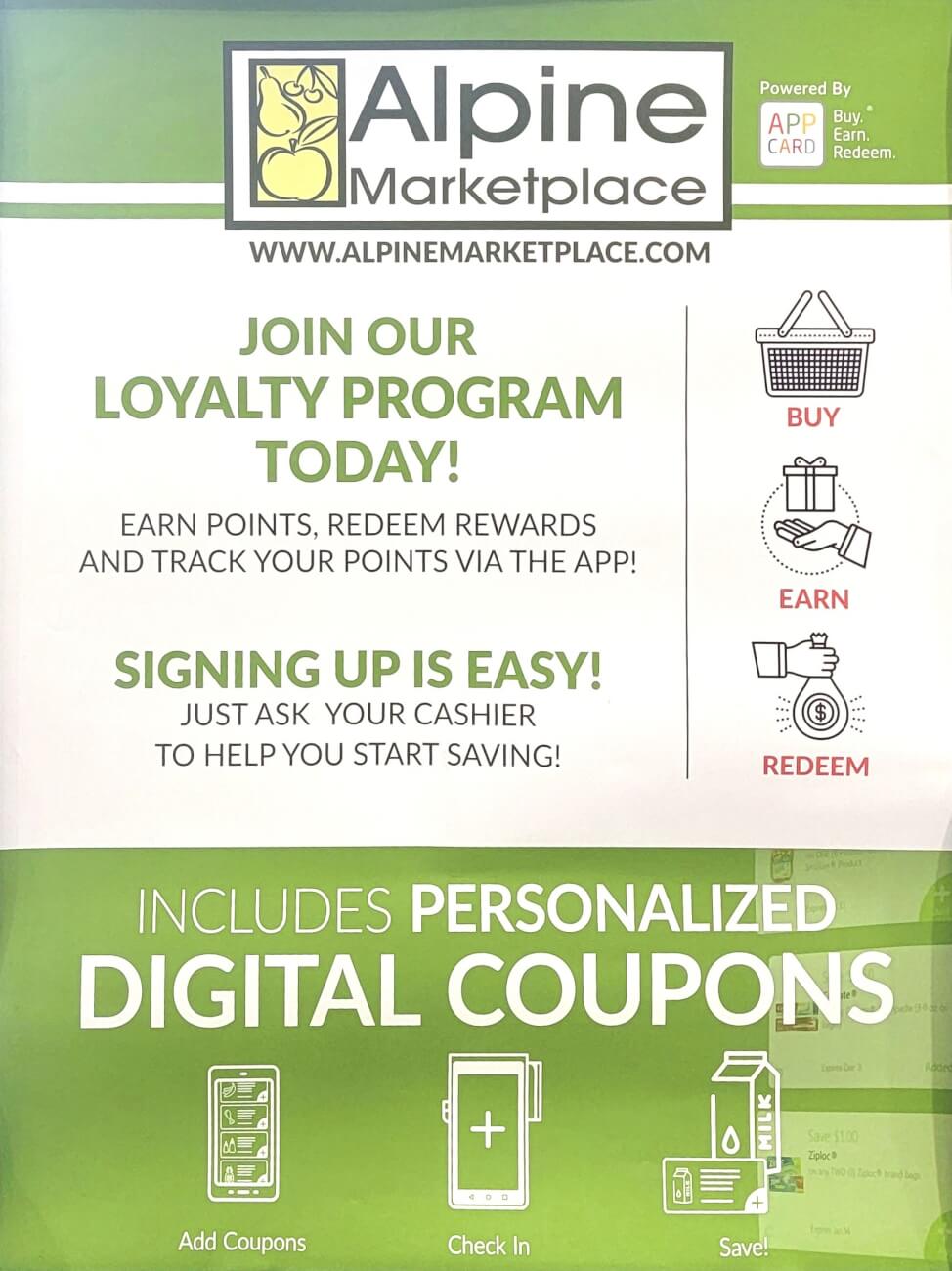 Loyalty Program - Alpine Marketplace